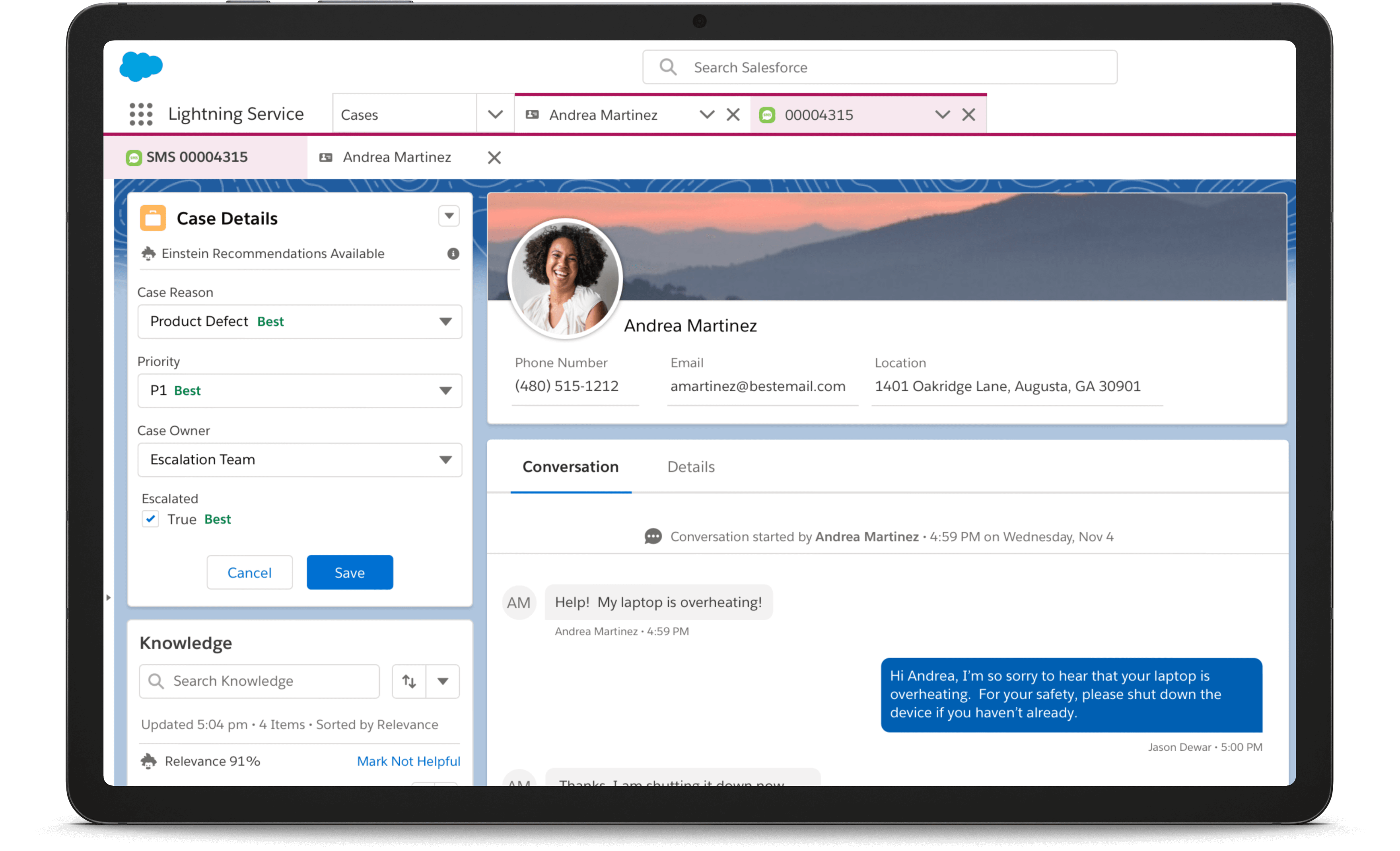 Studio Marketplace Salesforce Service Cloud - Aforza